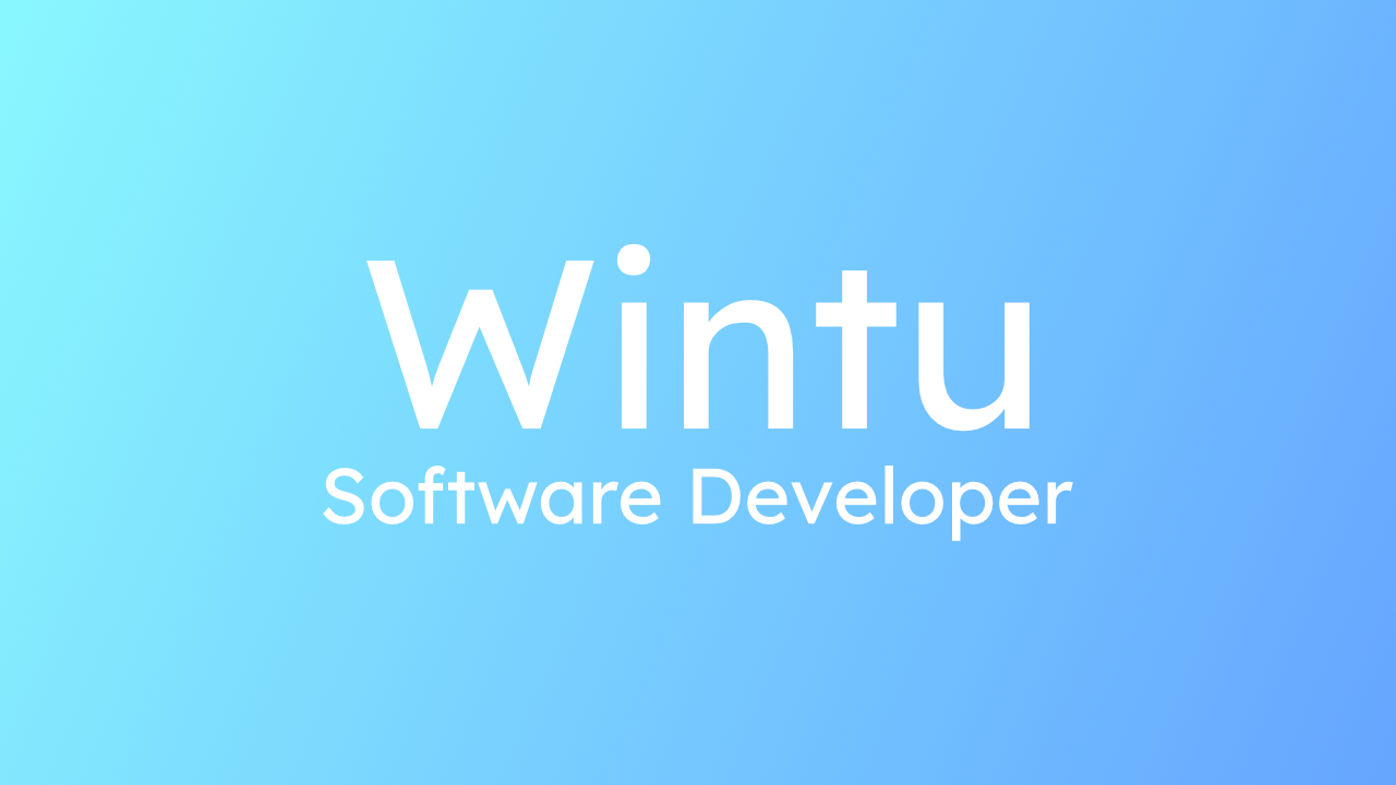Wintu // Software Developer